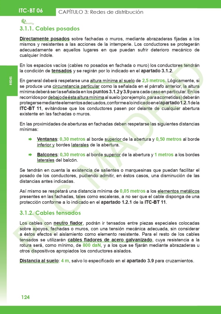 ITC-BT-06 – Redes aéreas para distribución en baja tensión - PLC Madrid