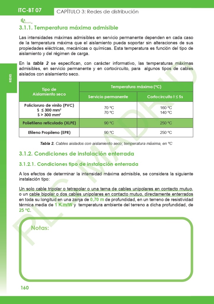 ITC-BT-07 – Redes subterráneas para distribución en baja tensión - PLC Madrid