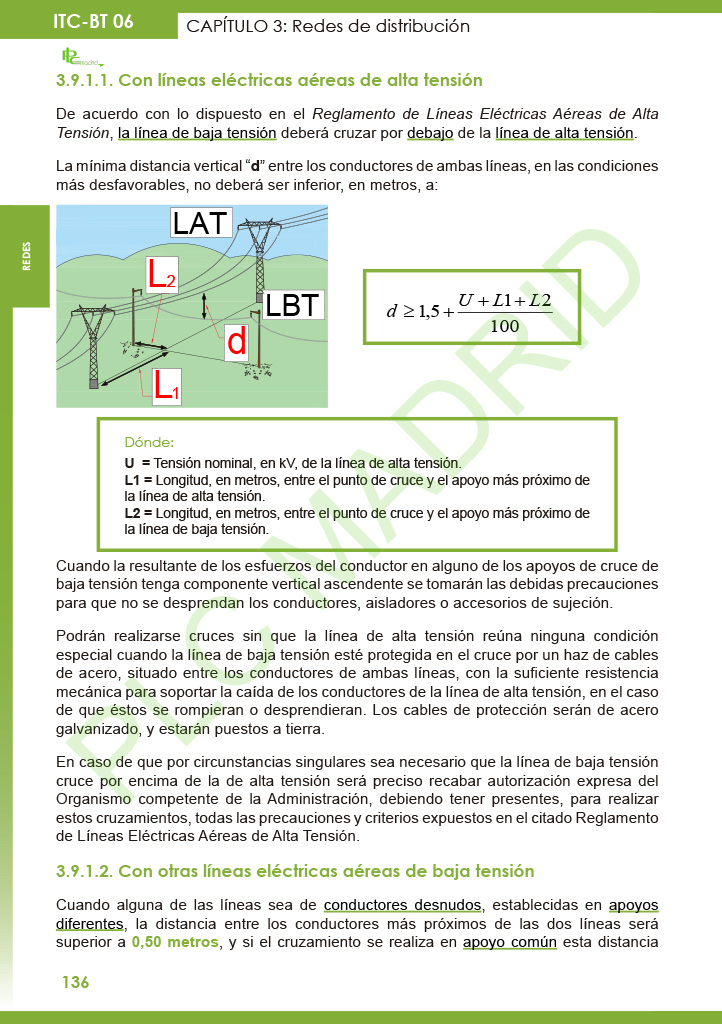 ITC-BT-06 – Redes aéreas para distribución en baja tensión - PLC Madrid