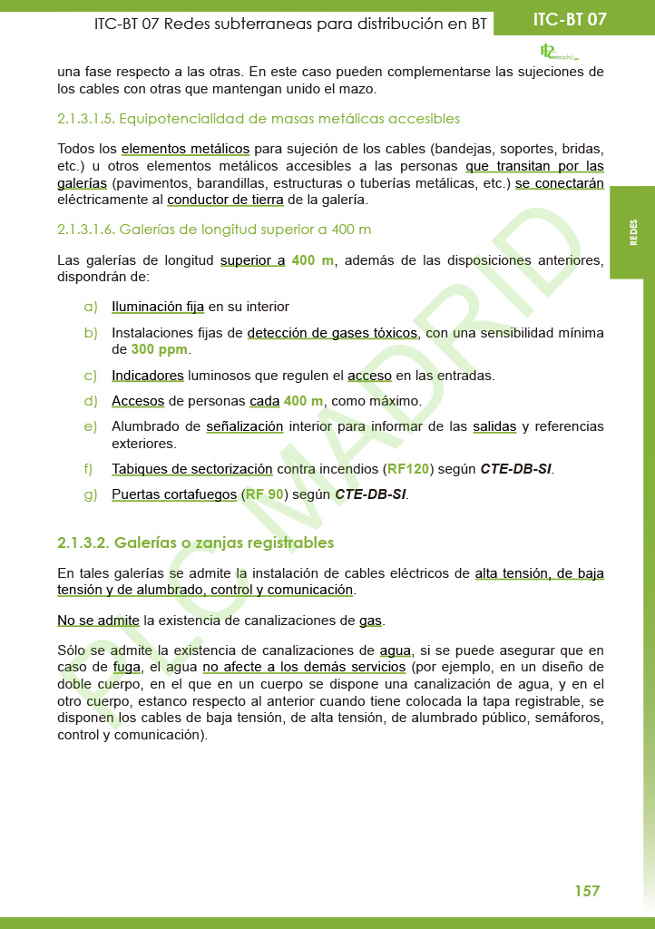 ITC-BT-07 – Redes subterráneas para distribución en baja tensión - PLC Madrid