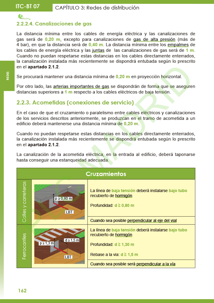 ITC-BT-07 – Redes subterráneas para distribución en baja tensión - PLC Madrid