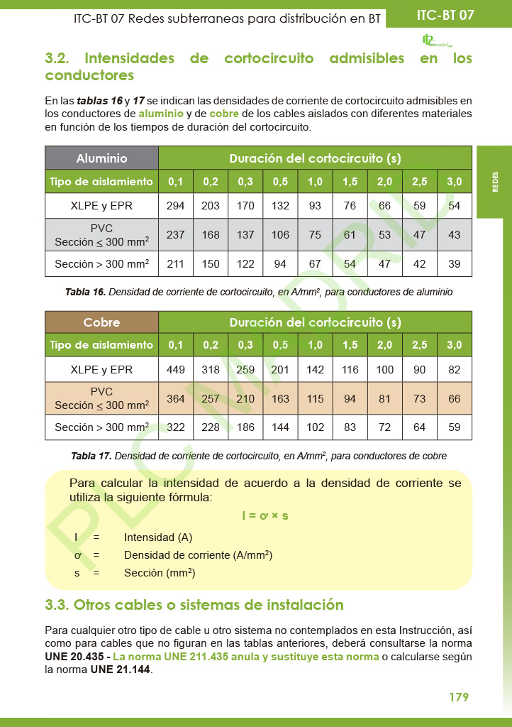 ITC-BT-07 – Redes subterráneas para distribución en baja tensión - PLC Madrid