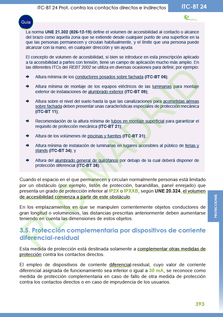 ITC-BT-24 – Protección contra los contactos directos e indirectos - PLC Madrid