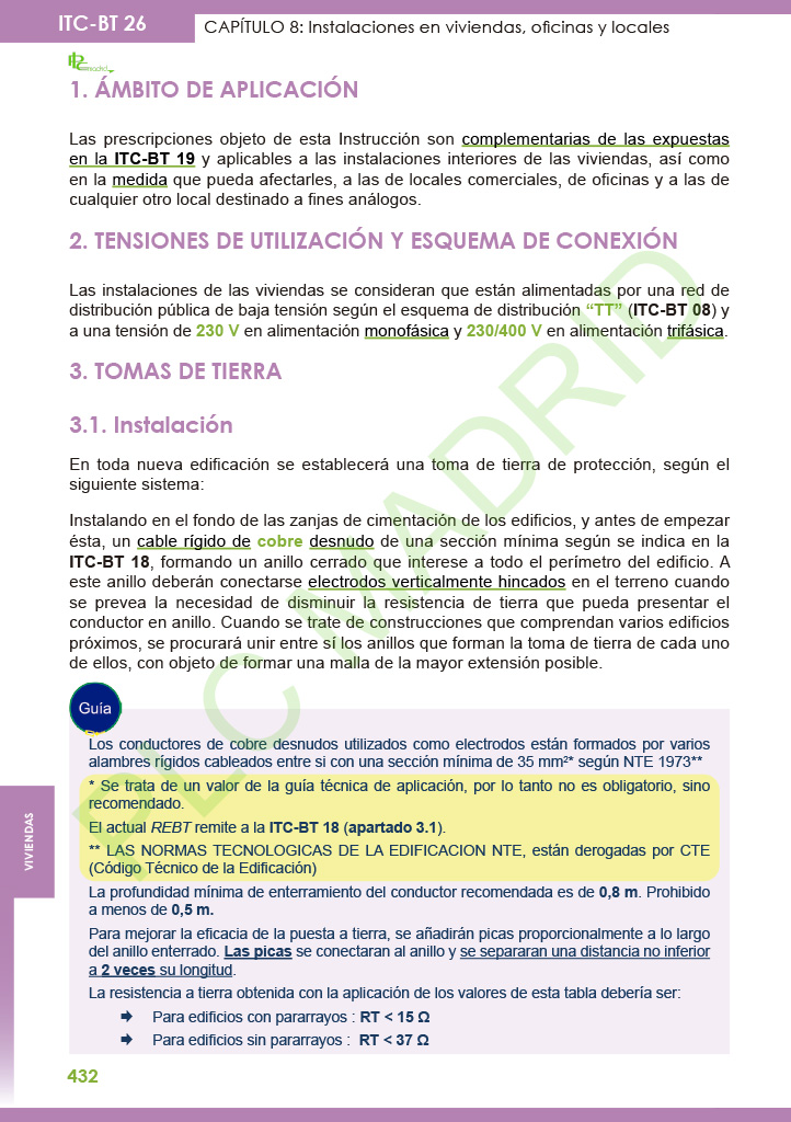 ITC-BT-26 – Viviendas. Prescripciones generales de instalación - PLC Madrid