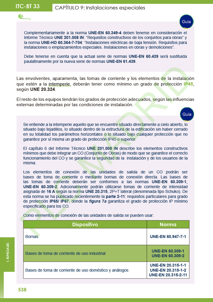 ITC-BT-33 – Instalaciones provisionales y temporales de obra - PLC Madrid