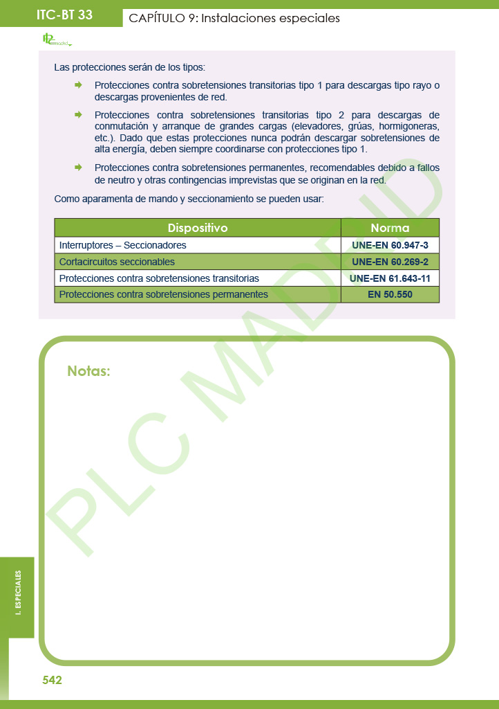 ITC-BT-33 – Instalaciones provisionales y temporales de obra - PLC Madrid